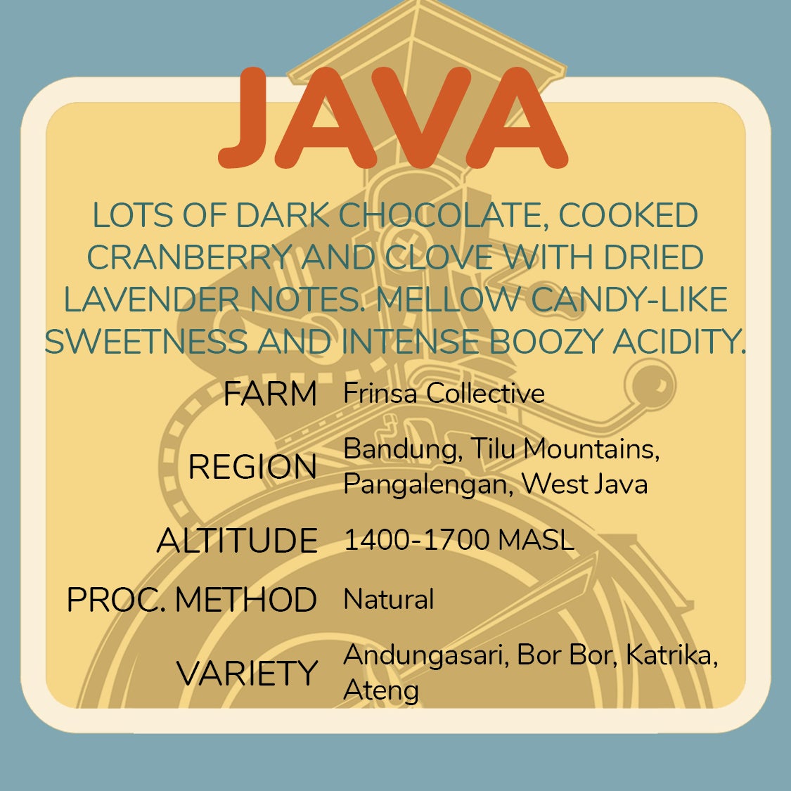 Whole Bean, Bagged Coffee - Java Frinsa Collective - Natural | Aromatic ...