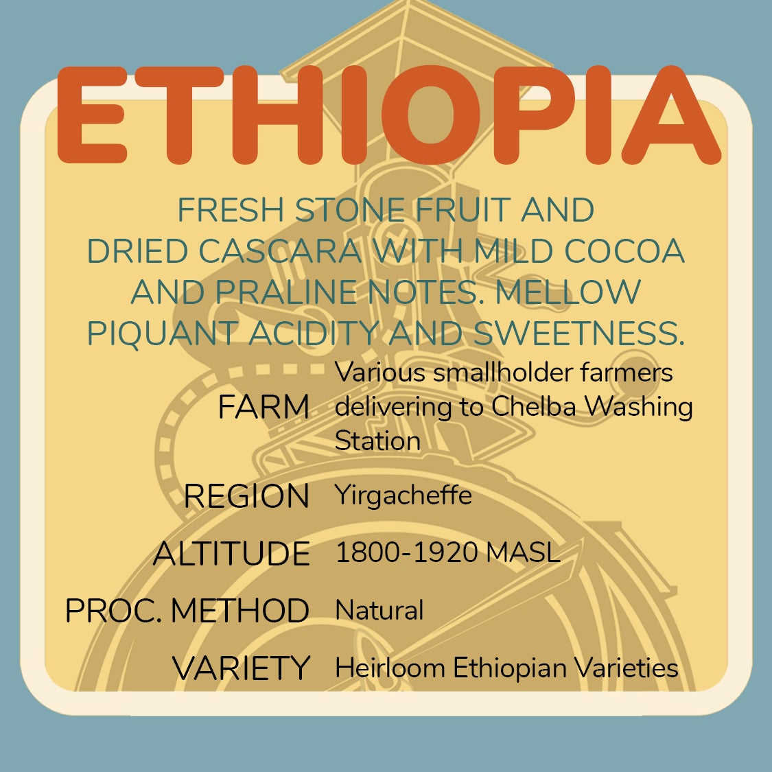 Whole Bean, Bagged Coffee - Ethiopia Chelba Washing Station - Natural ...